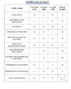 TS Inter 1st Year Mathematics Blue - Print | Basics In Maths